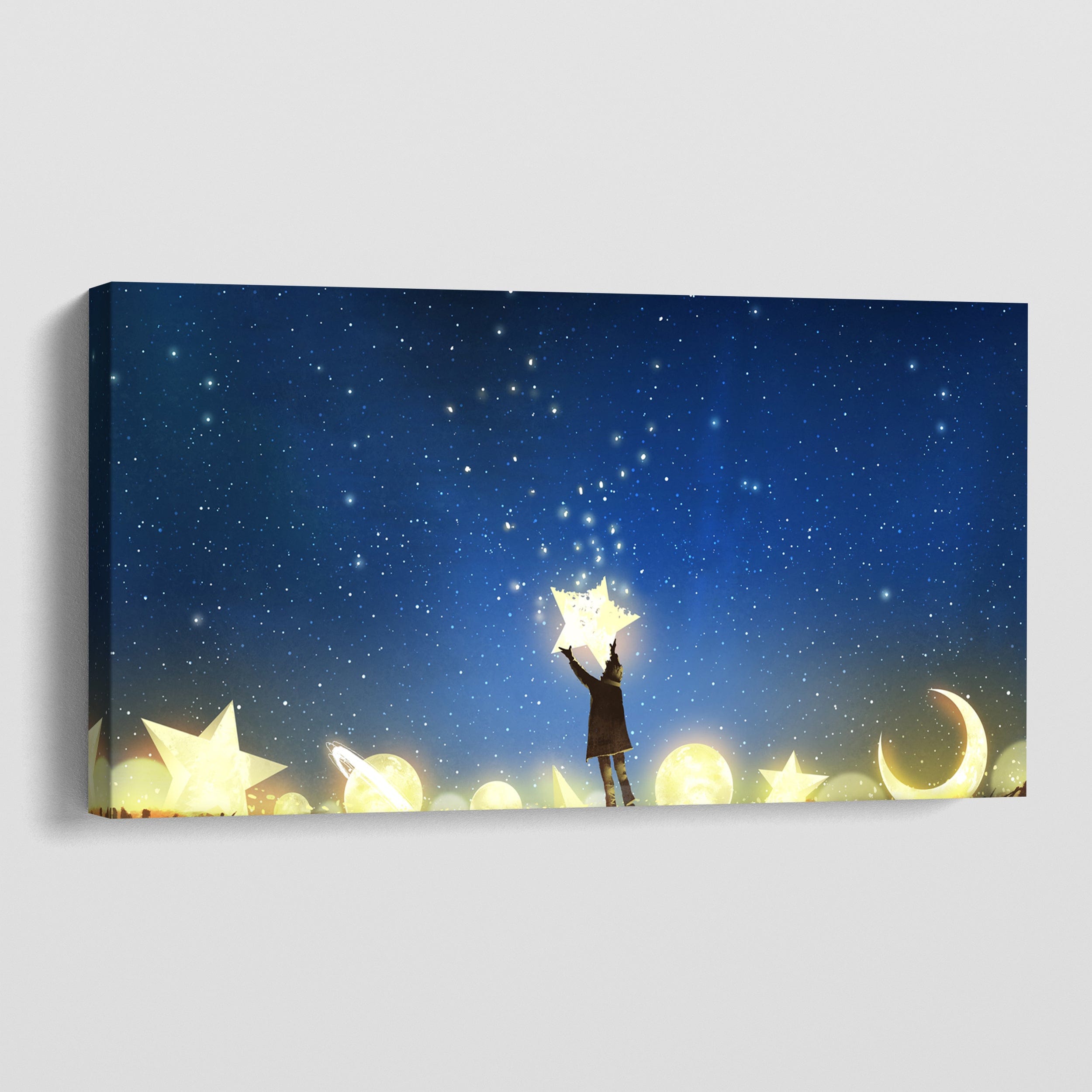 REACH FOR THE STARS CANVAS – Crib of Art