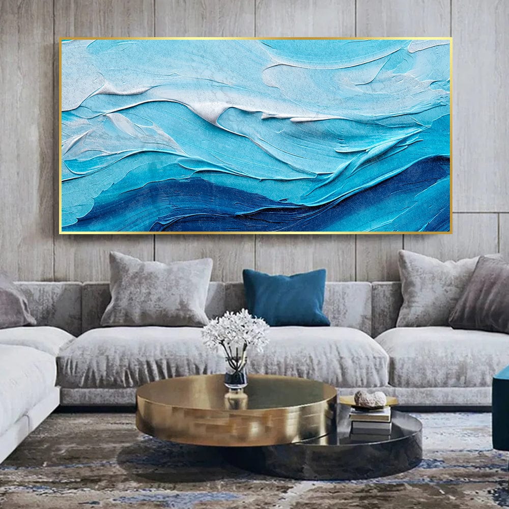 MARSHMALLOW WAVES - XL+ – Crib of Art