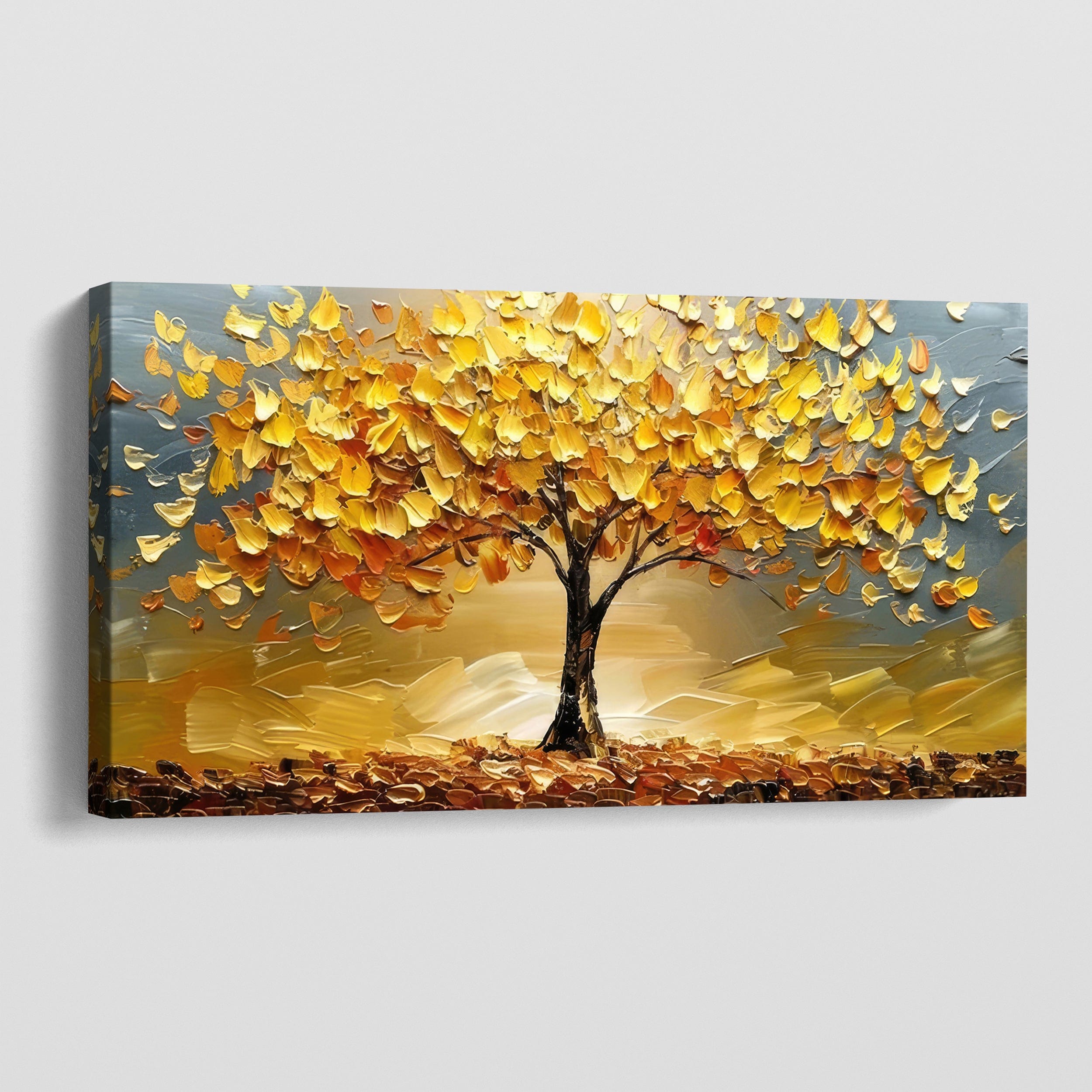 GOLD TREE SUNSET CANVAS – Crib of Art