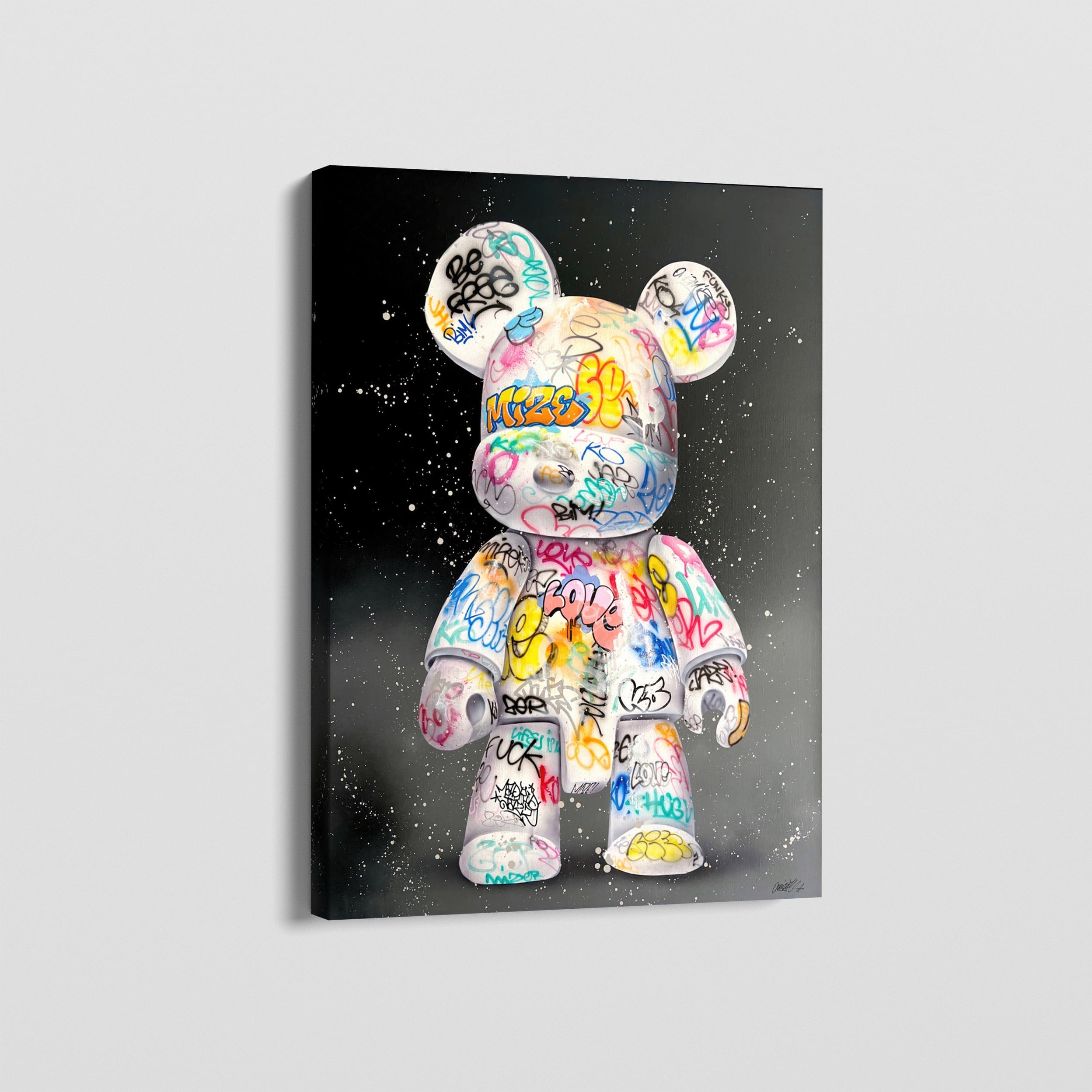 GRAFFITI BEAR CANVAS – Crib of Art
