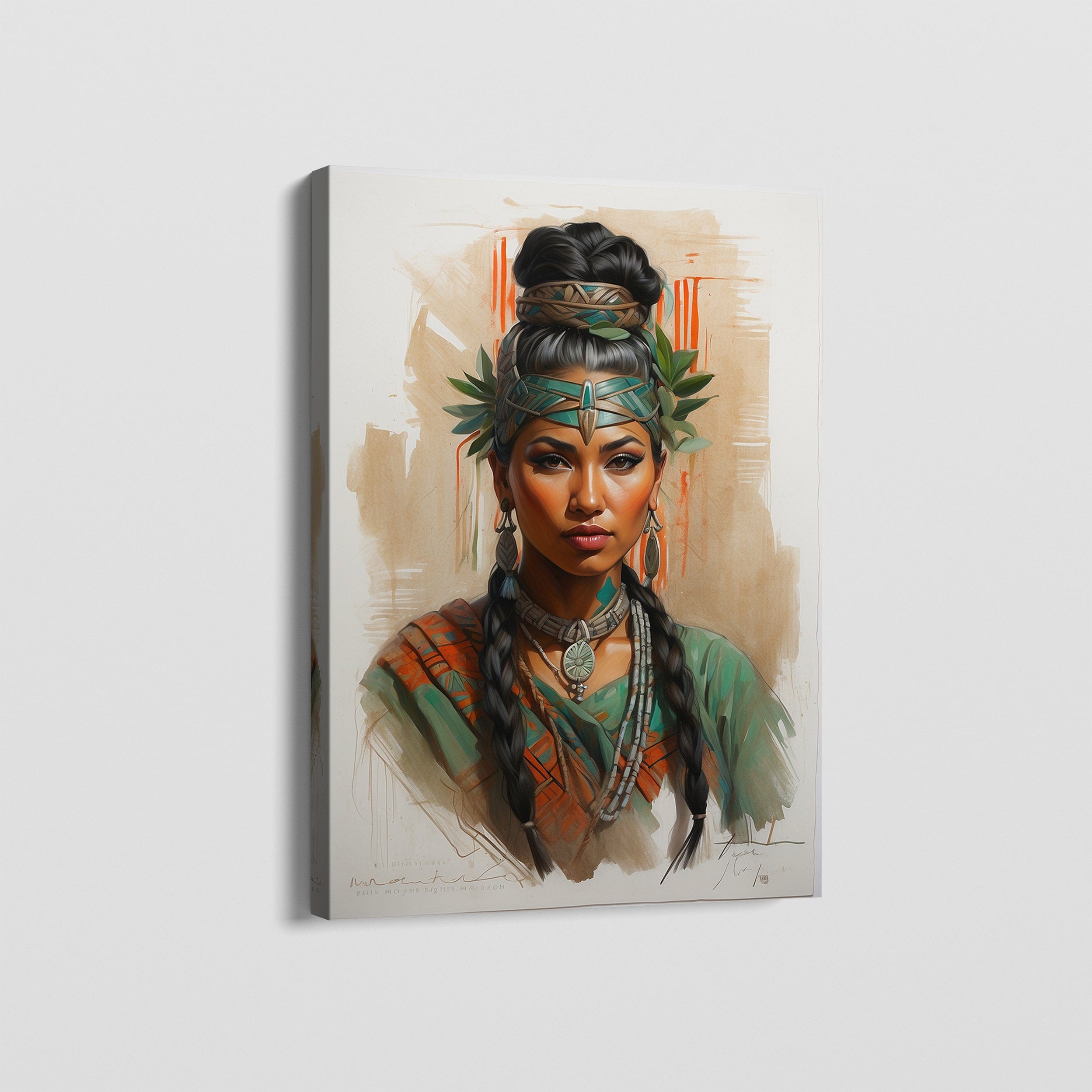 NATIVE TURQUOISE CANVAS – Crib of Art