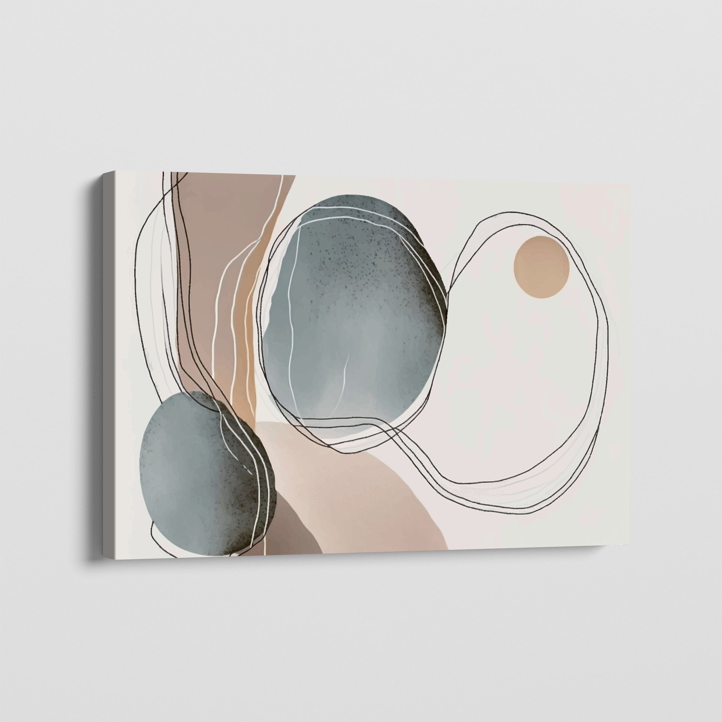NEUTRAL GEOMETRY CANVAS – Crib of Art