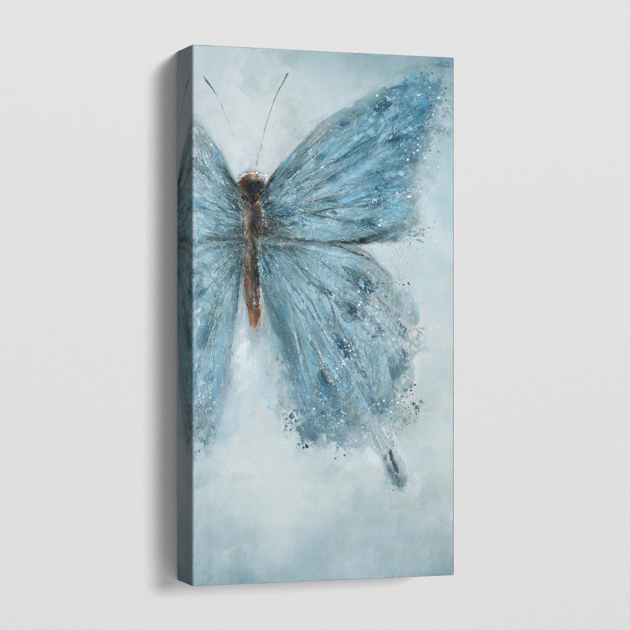 POWDER BLUE BUTTERFLY CANVAS – Crib of Art