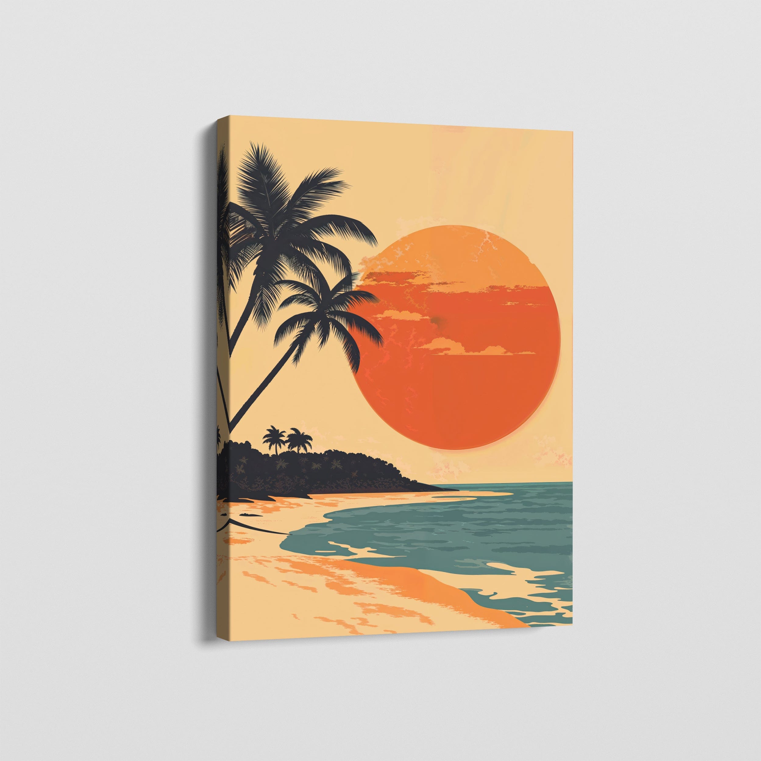 RETRO BEACH CANVAS – Crib of Art