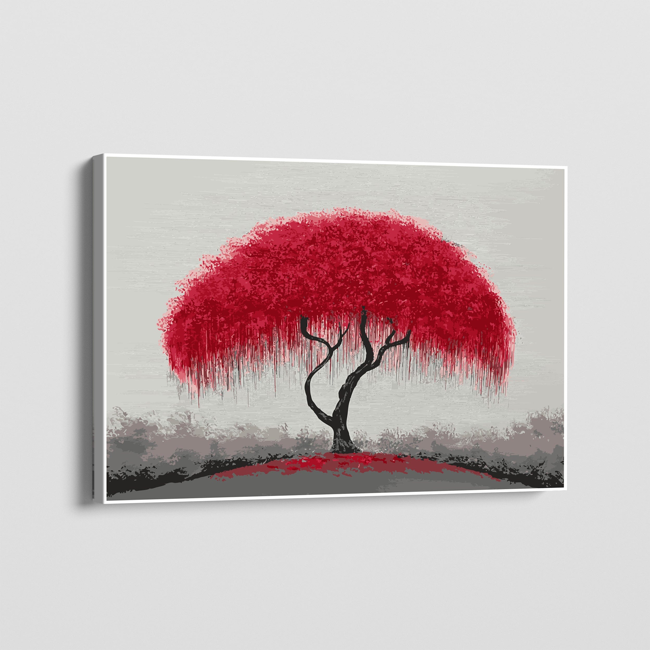 SCARLET TREE CANVAS – Crib of Art