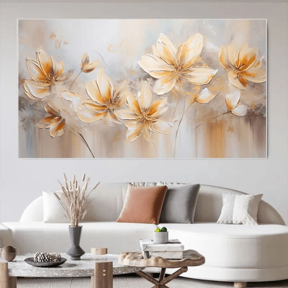 SOFT AMBER BLOOMS – Crib of Art