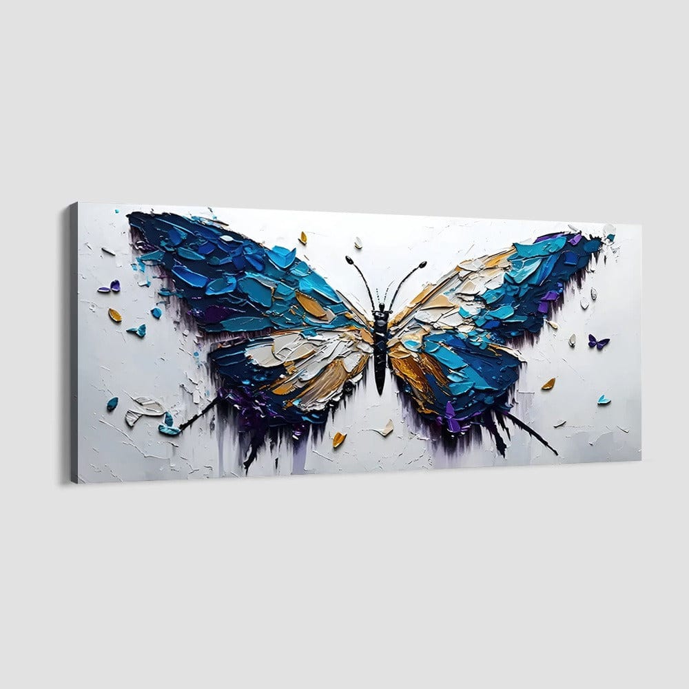 BLUE WINGED BUTTERFLY CANVAS – Crib of Art